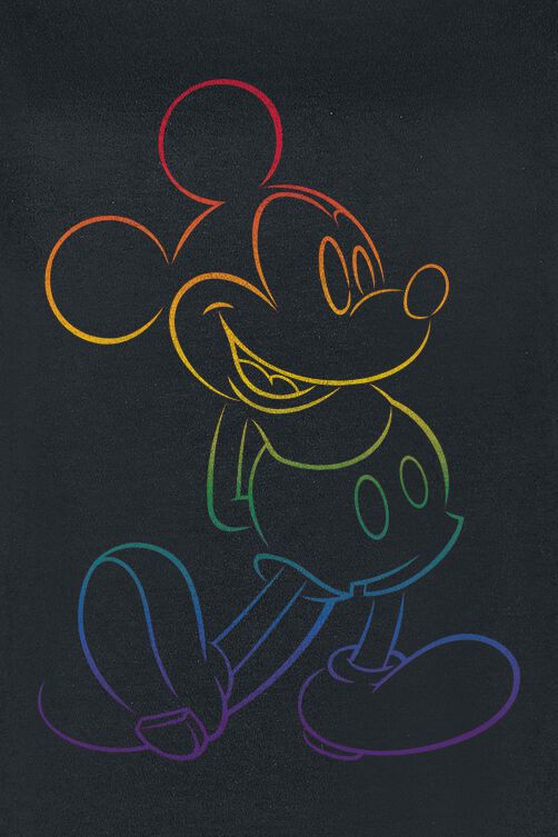 Mickey - Arc-en-Ciel | Mickey & Minnie Mouse T-Shirt Manches courtes | EMP