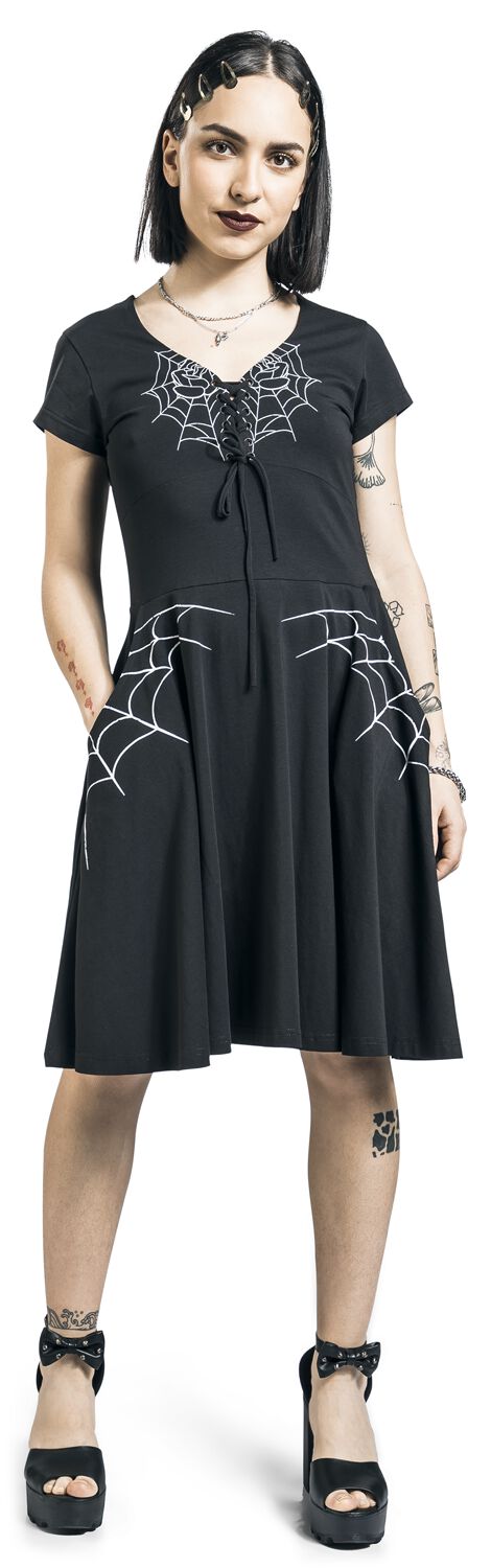 Robe Black Widow | Rockabella Robe courte | EMP