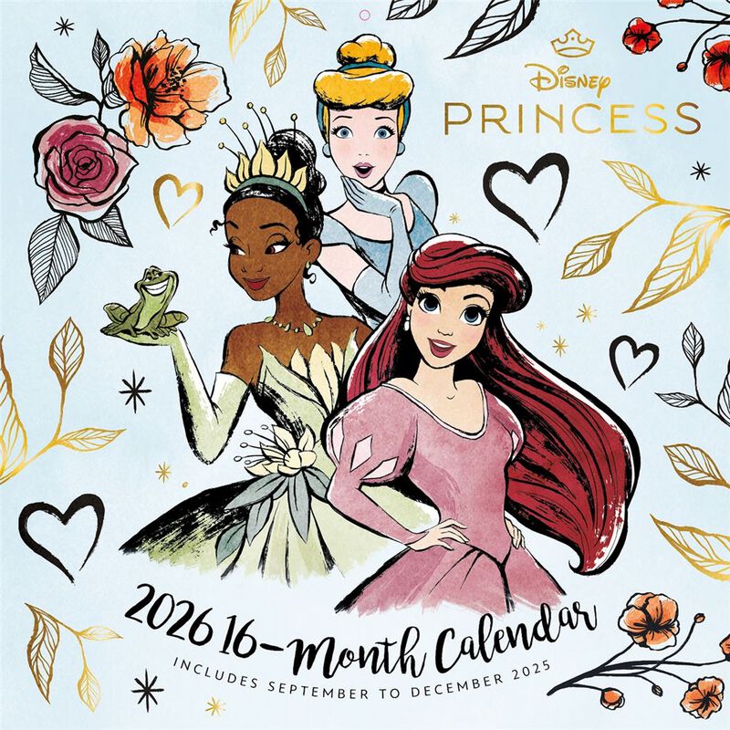 Princesses Disney - Calendrier Mural 2026 | Walt Disney Calendrier ...