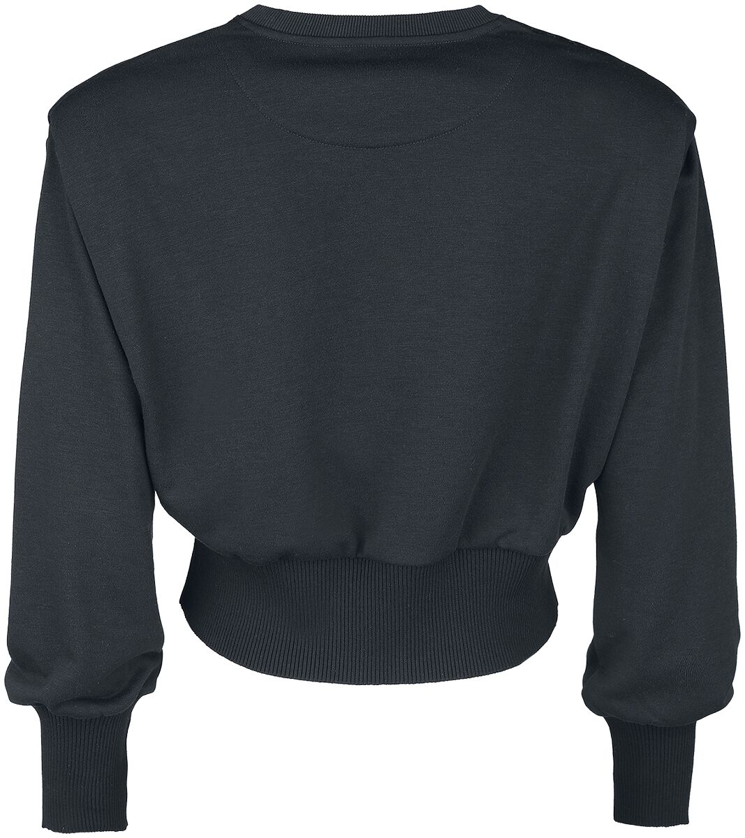 Sweat Crop Top avec Imprimé Corbeau | Black Premium by EMP Sweat-shirt ...