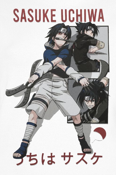 Sasuke Uchiwa - Attack | Naruto T-Shirt Manches courtes | EMP