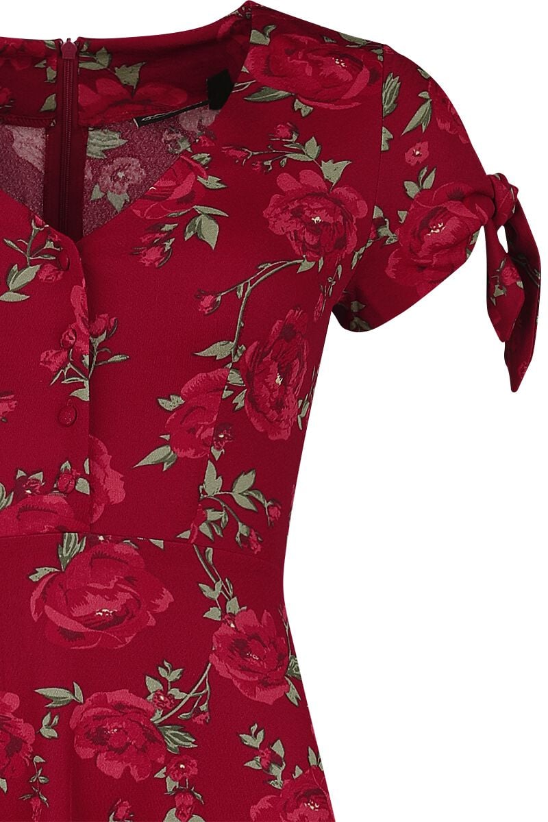 Robe Évasée Col en V | Voodoo Vixen Robe longue | EMP