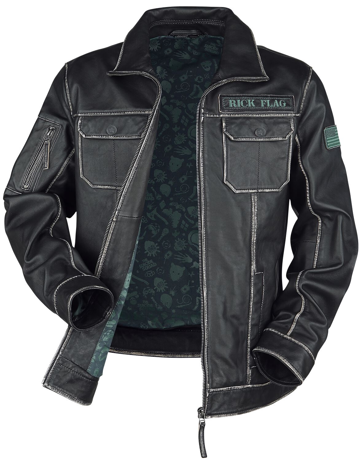 Suicide Squad 2 - Rick Flag | Suicide Squad Veste en cuir | EMP