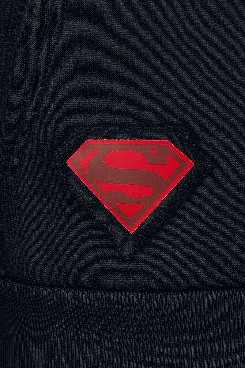 Heat Logo - Noir Sur Noir | Superman Sweat-shirt à capuche | EMP