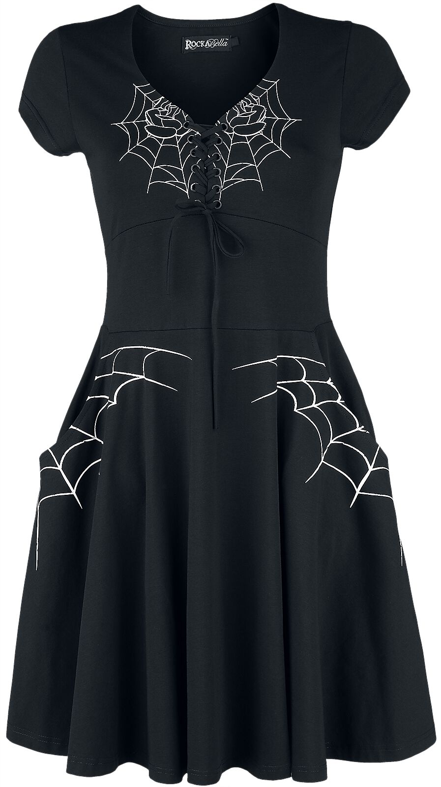 Robe Black Widow | Rockabella Robe courte | EMP