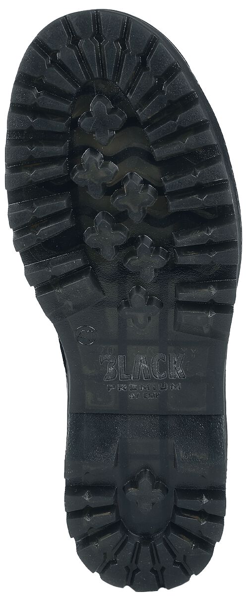 Bottines Lacées Motif Crocodile | Black Premium by EMP Bottes | EMP