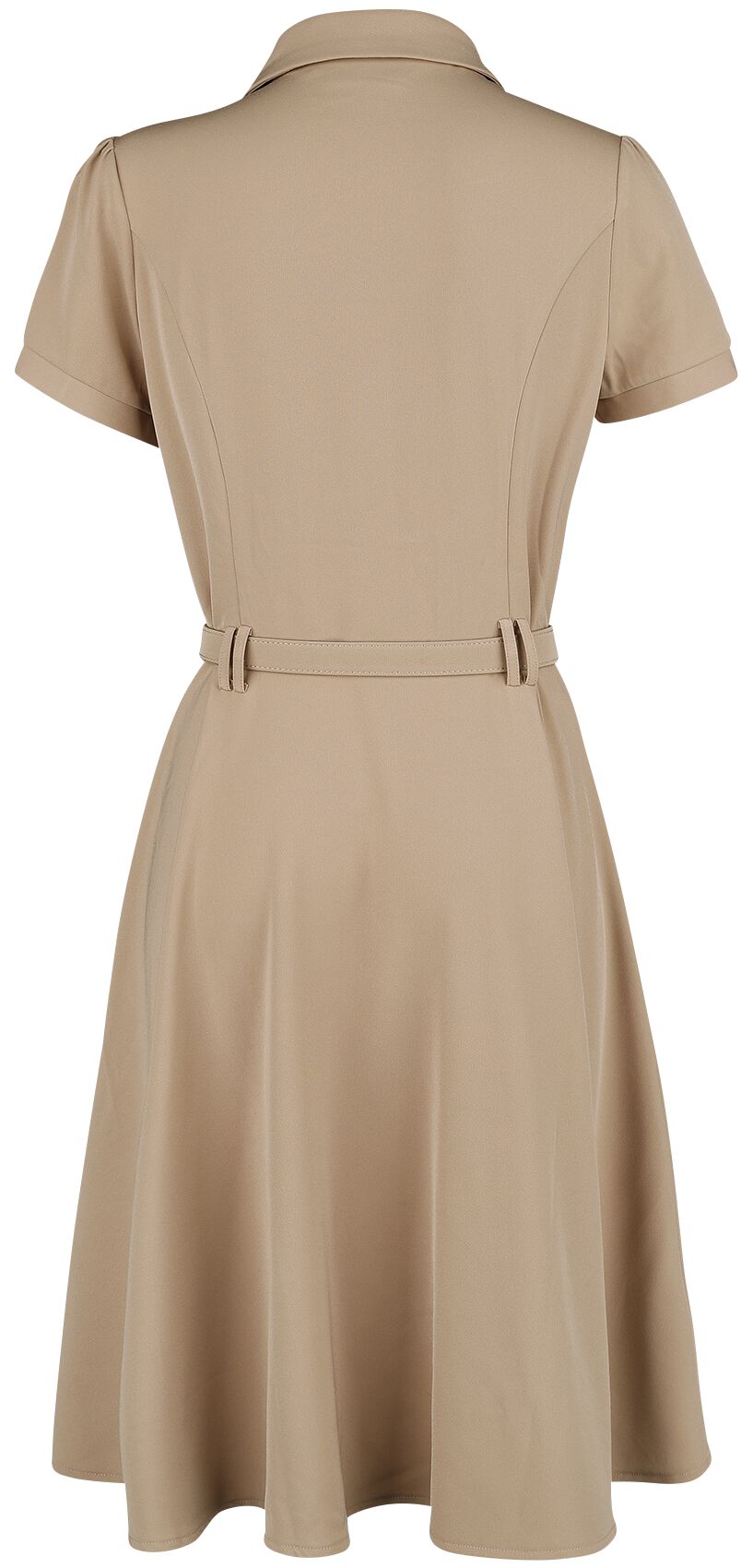 Robe Évasée Ida Safari | Voodoo Vixen Robe mi-longue | EMP